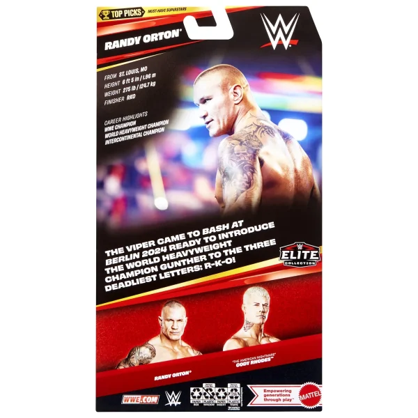 Figura Randy Orton (Red Tights) – WWE Elite Top Picks – Tienda Crazy Stuff